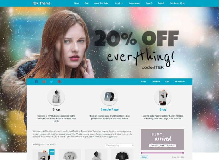 iTek Theme Reviews: Pricing and Features